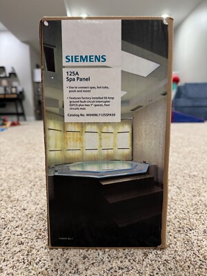 Siemens W0408L1125SPA50 50A SPA Panel 125A 125 A Hot tub Hottub Panel ...