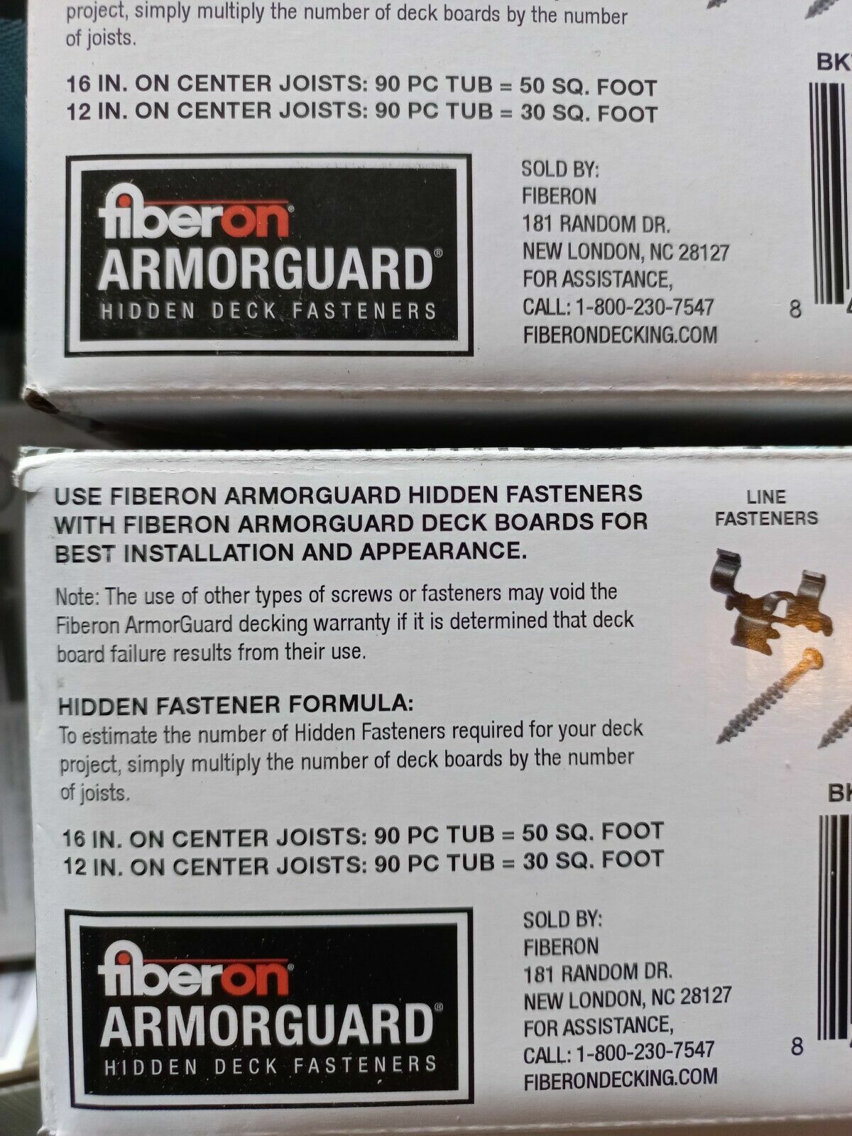 FIBERON VERANDA ArmorGuard Hidden Deck Fasteners BKT BRD VER HF C90 ...