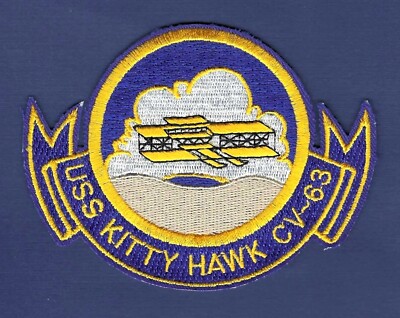 USS KITTY HAWK CV-63 Aircraft Carrier Ship's Crest Patch | eBay