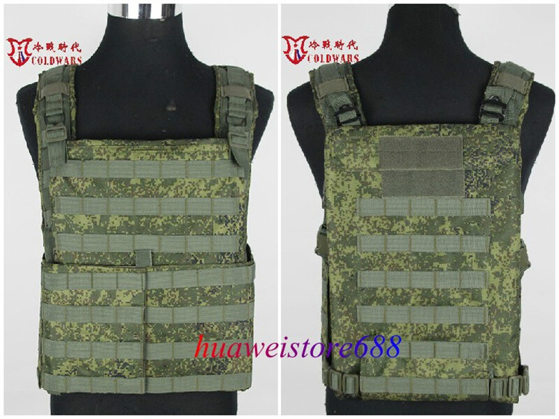 Russian 6B46 Tactical Vest Body Armor Molle Plate Carrier AK Pouches ...