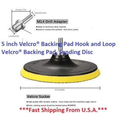 5 inch Backing Pad Hook and Loop Backing Pad, Sanding Disc | eBay