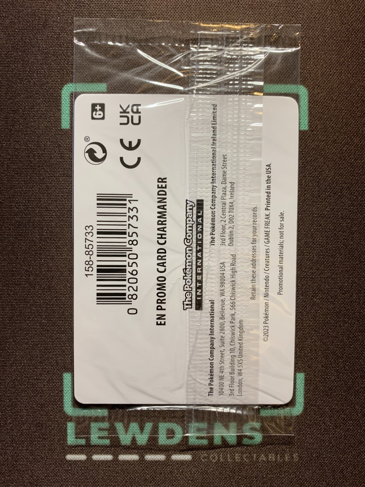 Charmander - 004/165 - Pokemon 151 GAMESTOP Stamp - Sealed Promo ...