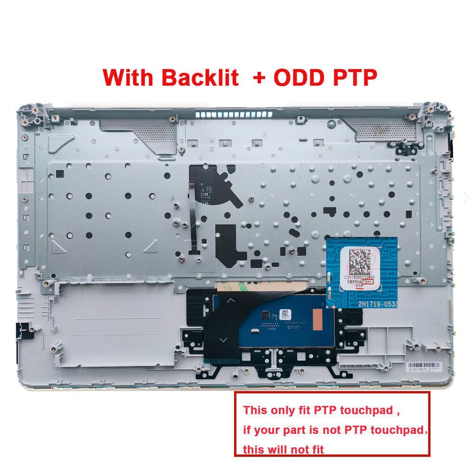 For HP 17BY 17-CA 17Z-CA 17T-BY17-by2053cl Palmrest Backlit KEYBOARD ...