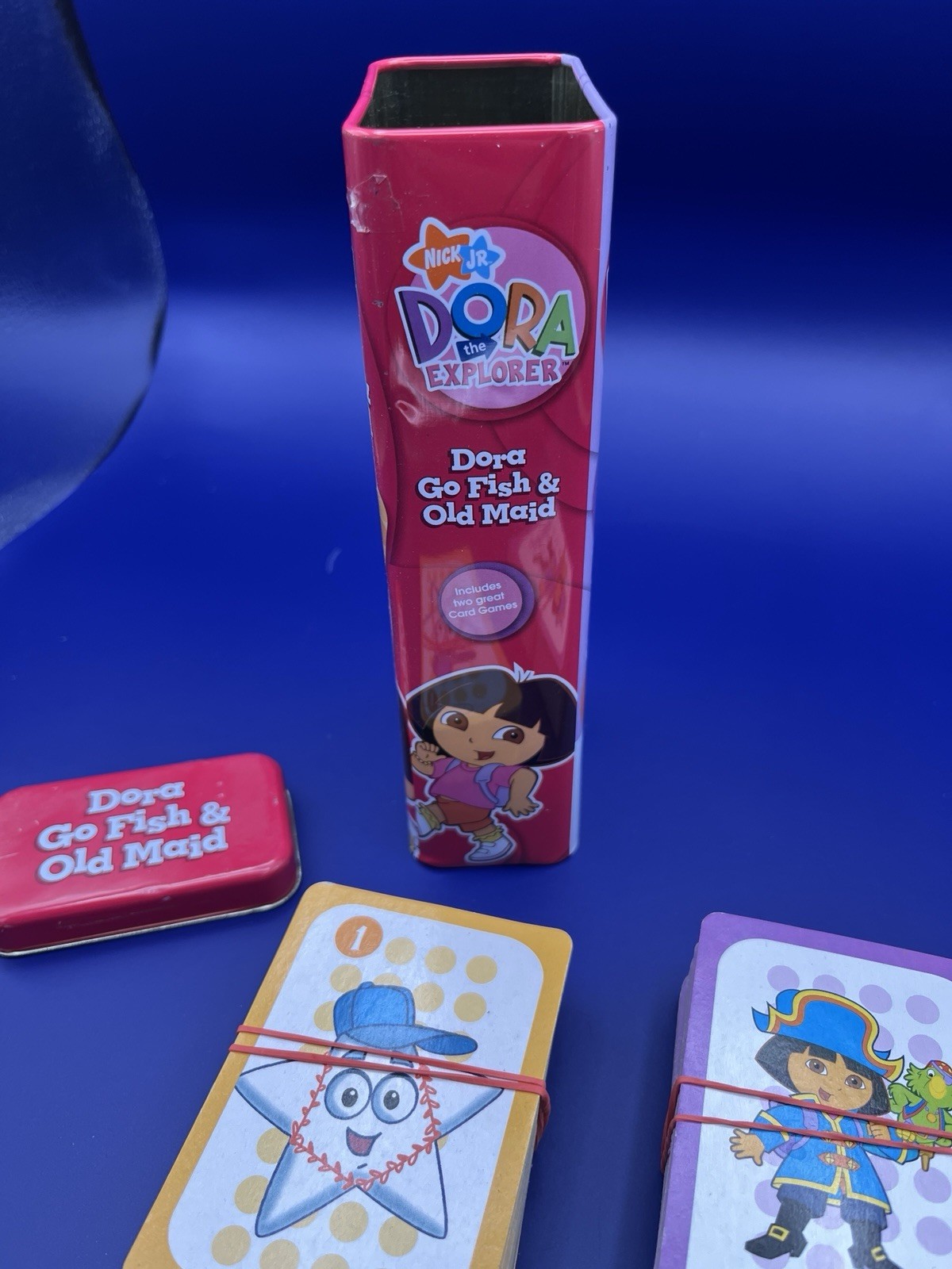 Dora The Explorer Go Fish And Old Maid In Tin Box | eBay