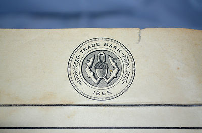 Vintage Notepaper with Seal "Trade Mark 1865" | eBay