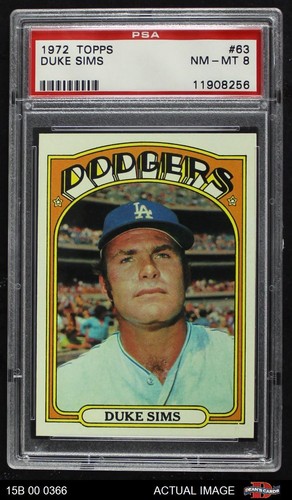 1972 Topps - #63 Duke Sims for sale online | eBay