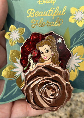 DL Disney Parks LE 4000 Pin Beautiful Florals Hinged Princess Flower ...
