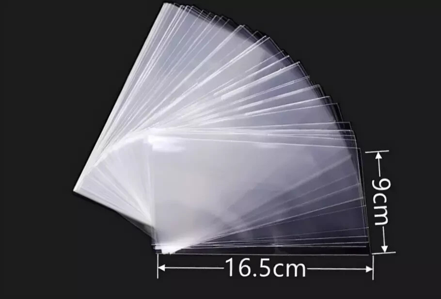 200 PCS Currency Sleeves Bill Holder Plastic Paper Money Holders ...