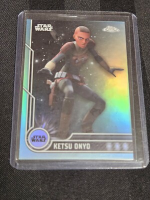2023 Topps Chrome Star Wars Base Card Ketsu Onyo #11- Aqua Refractor ...