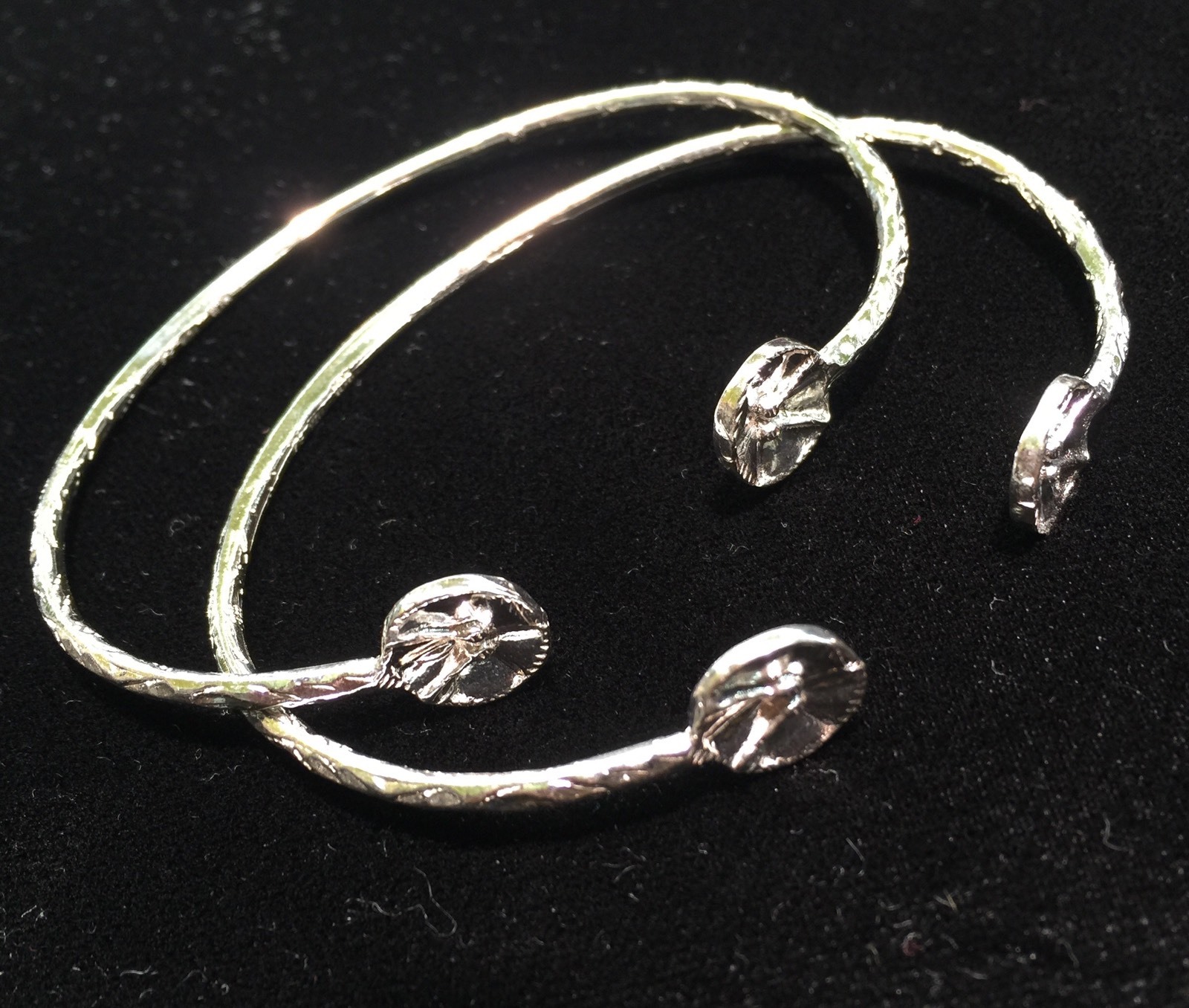 Pair Of Trinidad Drum Stick Head Handmade West Indian Sterling Silver ...