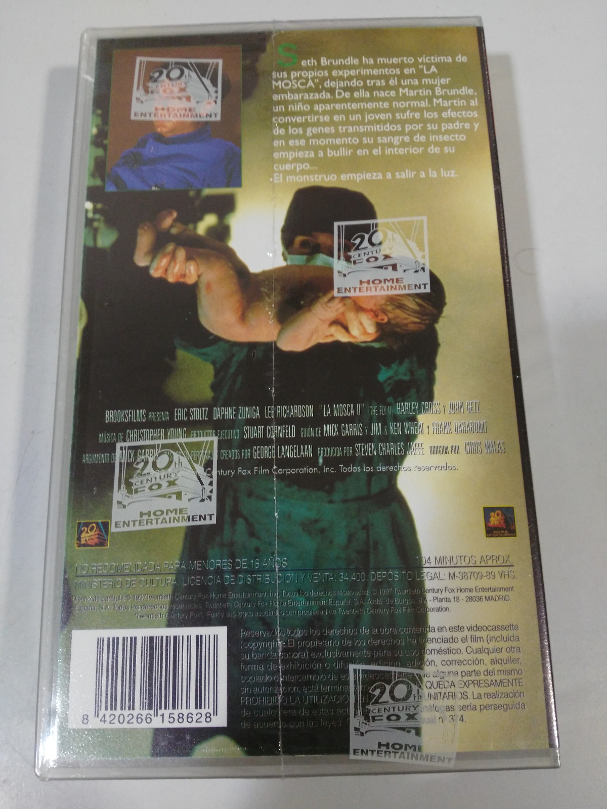 LA MOSCA II THE FLY II CHRIS WALAS - VHS HORROR TERROR CASTELLANO NEW ...