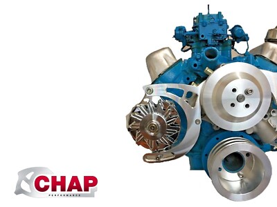Small Block Ford 289 302 with GM one wire Alternator Bracket SBF V-BELT ...