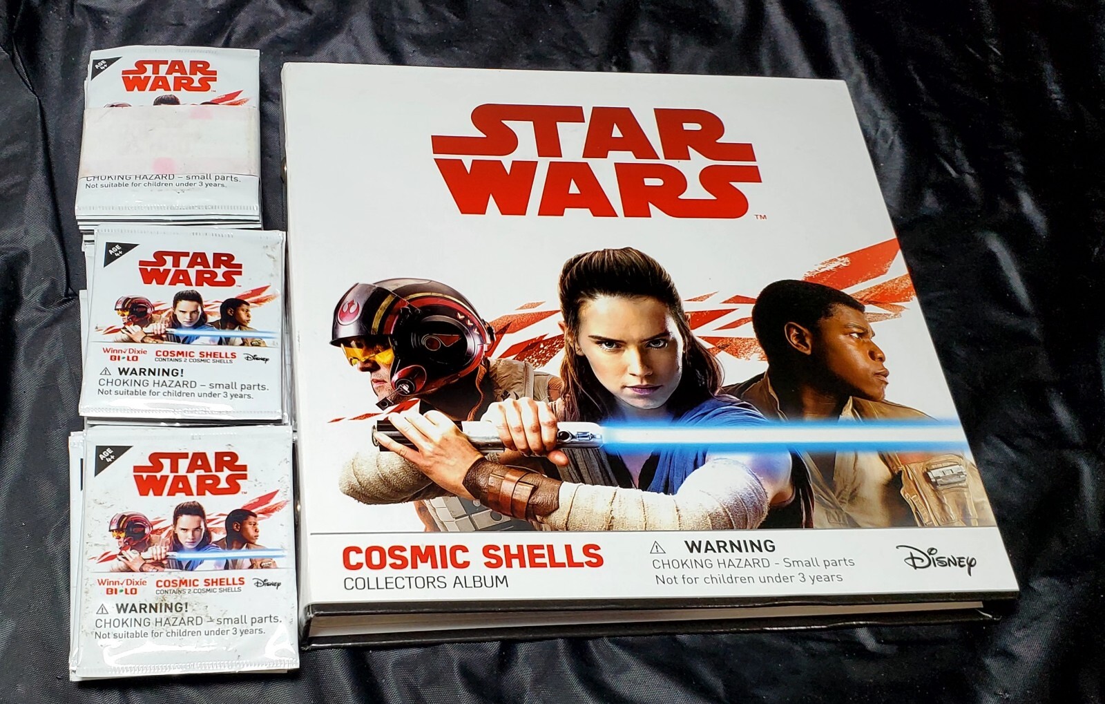 DISNEY STAR WARS COSMIC SHELLS COLLECTORS ALBUM SHELLS Plus 30 Unopened ...