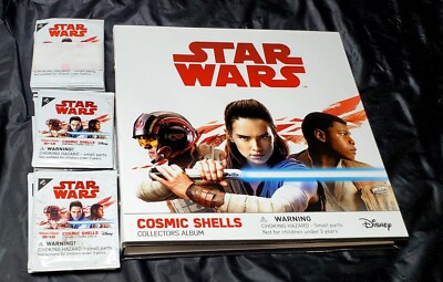 DISNEY STAR WARS COSMIC SHELLS COLLECTORS ALBUM SHELLS Plus 30 Unopened ...