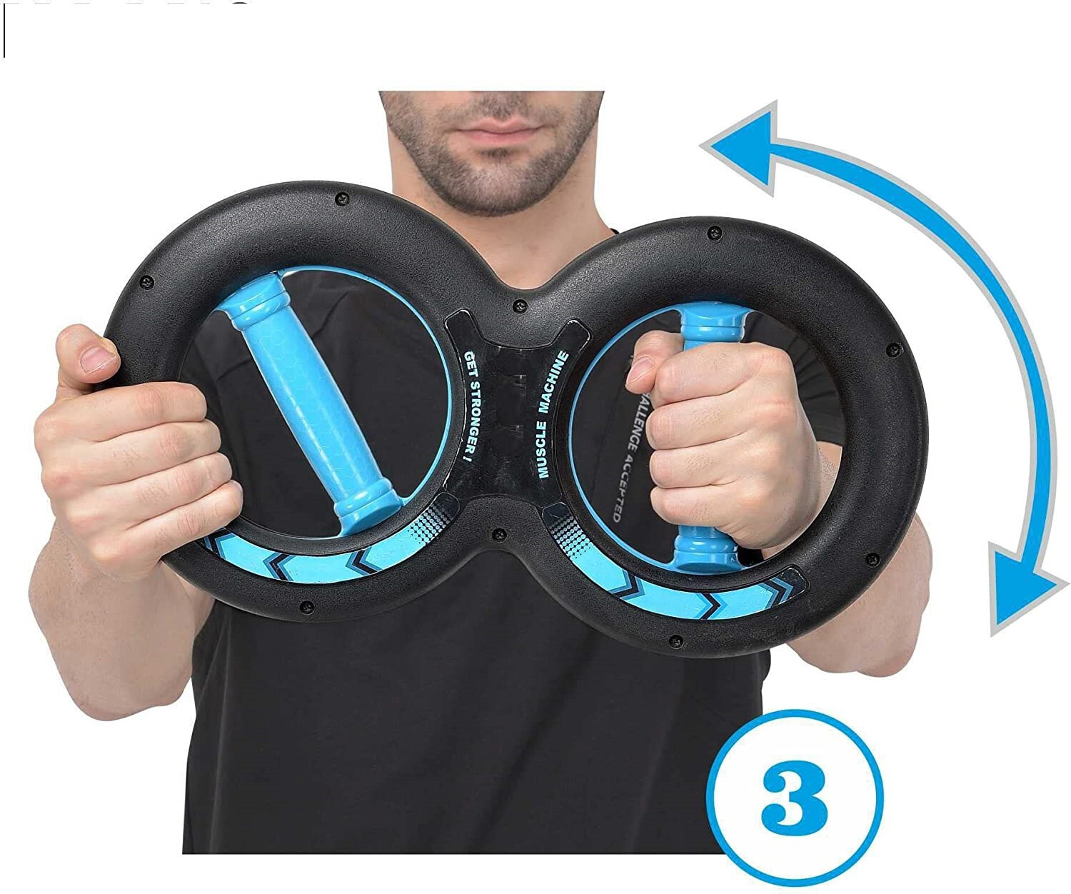 Steel Spring Rotating Muscle Trainer, Arm Strengthener,Home and Outdoor ...