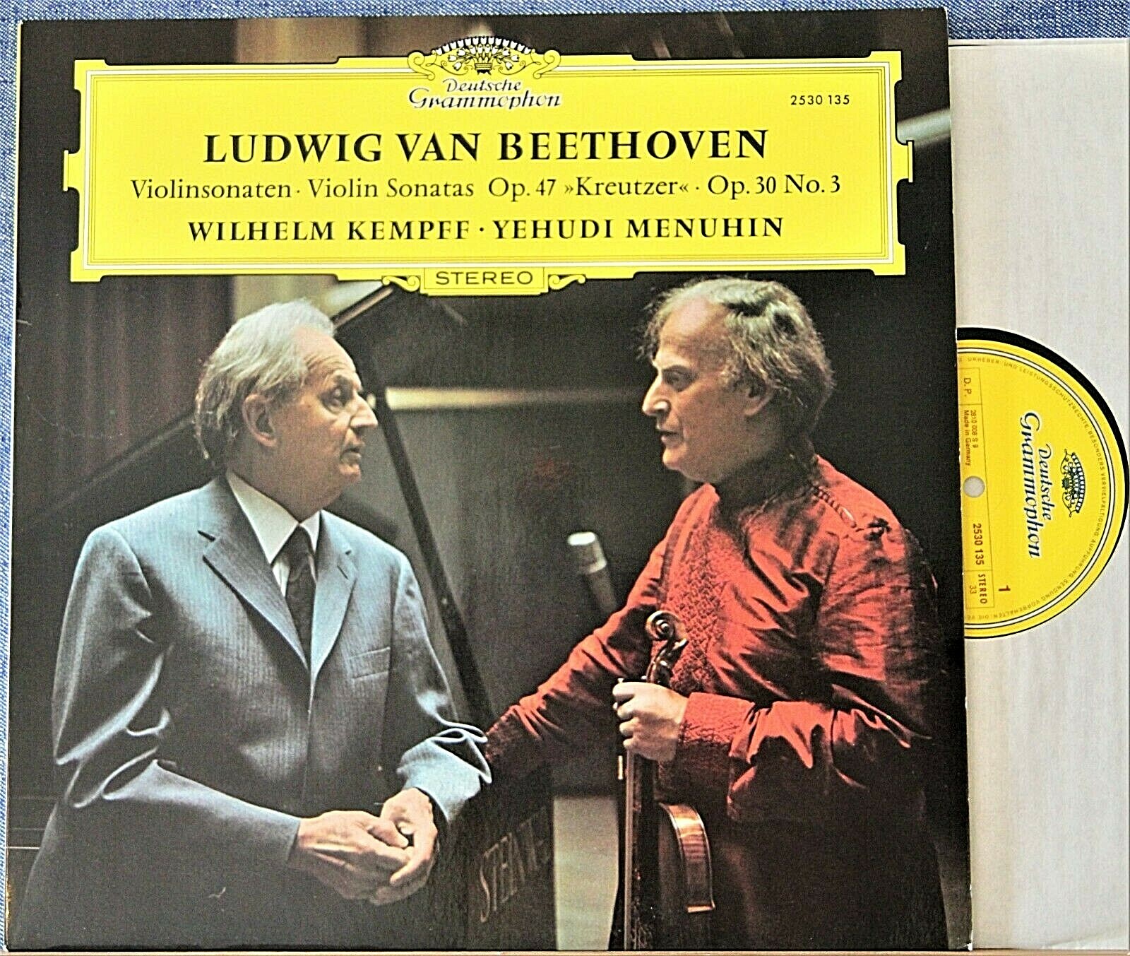 Menuhin; Kempff. Beethoven (Violin sonatas 8 & 9). DGG 2530 135. NM | eBay