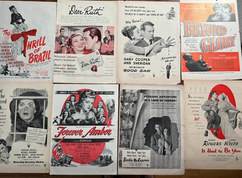 Lot 363 Magazine ads FILM MOVIE 40s 50s Gregory Peck Jane Russell Kirk ...