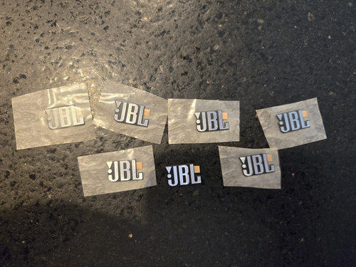 JBL Speaker Decal - Silver finish JBL Emblem x1 | eBay