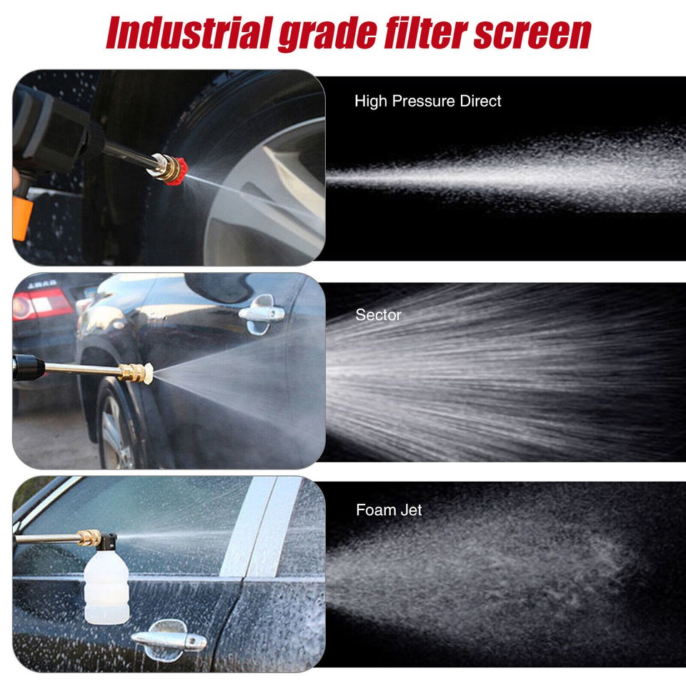 Cordless Electric High Pressure Water Spray Car Gun Portable Washer ...