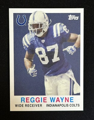 2008 Topps Reggie Wayne #36 1959 Style Football Card Indianapolis Colts ...