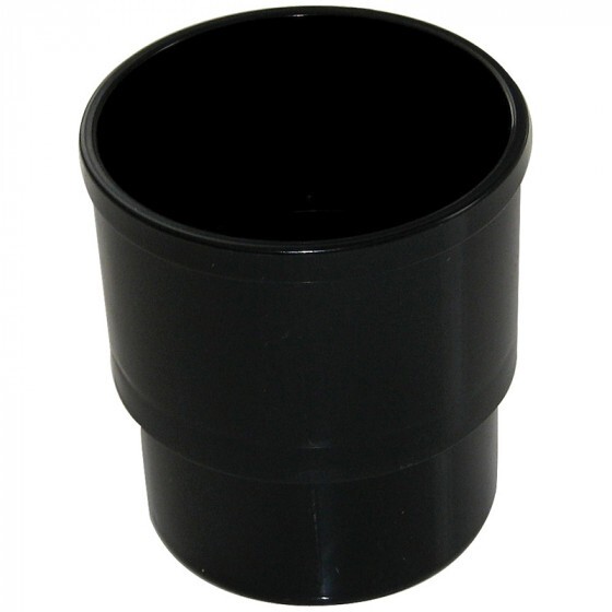 Floplast 80mm Round Down Pipe Fittings in Black (For use with Niagra or ...
