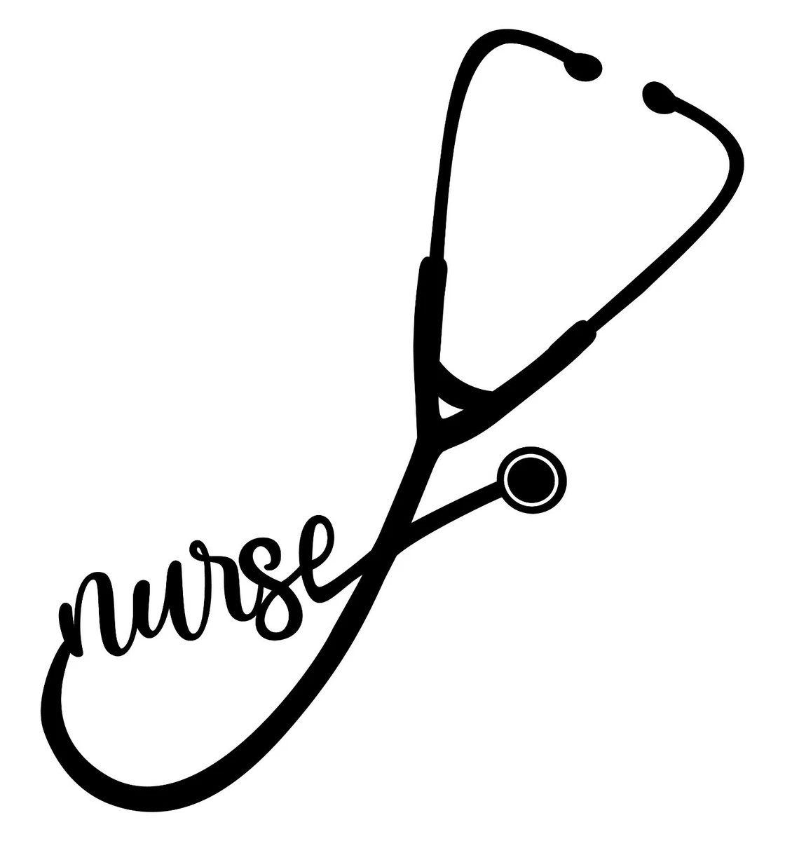 Nurse With Stethoscope Clipart