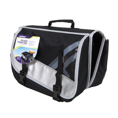 Huffy Beach Cruiser City Bike Double Side Pannier Rear Rack Storage Bag ...