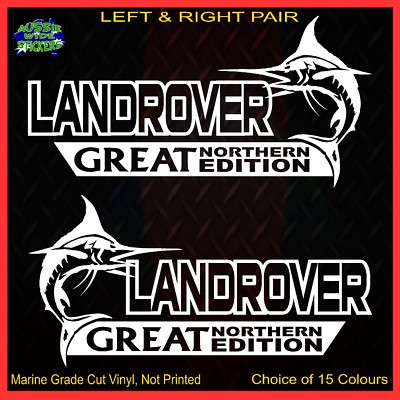 LAND ROVER stickers accessories Car MX Funny decal GREAT NORTHERN 200mm ...