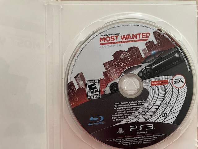 PS3 Need for Speed: Most Wanted -- Limited Edition (Sony PlayStation 3 ...