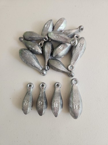 Lead Bank Sinkers 10 Pounds Assorted Sizes (8, 9, 10, 16oz) | eBay