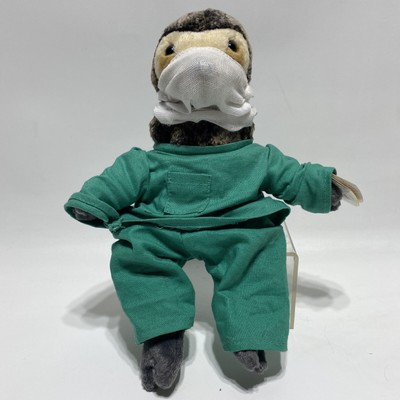 CUSTOM Doctor / Nurse Ty Beanie Baby Slowpoke 1999 5th Generation w ...