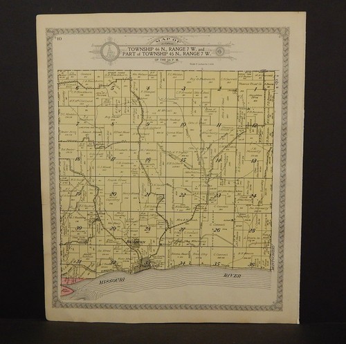 Missouri Callaway County Map Auxvasse Township 1919 Q7#22 | eBay
