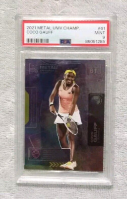 2021 SkyBox Metal Universe Champions Coco Gauff Rookie Card #61 ~ PSA 9 ...
