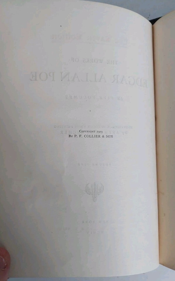 The Works Of Edgar Allen Poe The Reven Edition 1904 Complete Hardcover ...