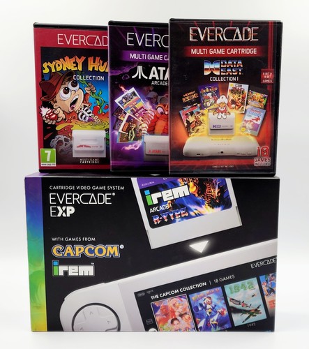 Evercade EXP Handheld CAPCOM Edition + 3 Games Sydney, Data, Atari (51 ...