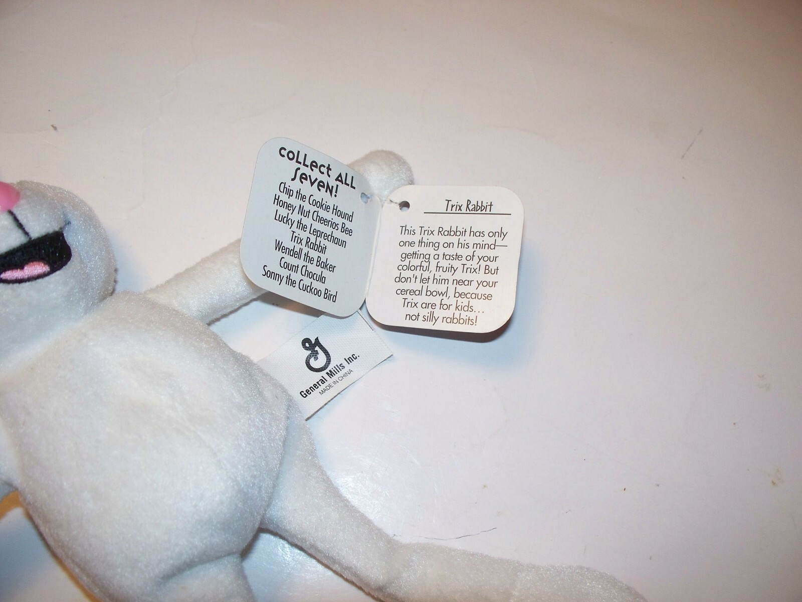 Vintage TRIX Rabbit Plush 11” Big Breakfast Babies Beanbag General ...