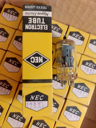 Single NEC Japan 12AX7 Long Plate 1961 NOS NIB Vacuum Tube - Many ...