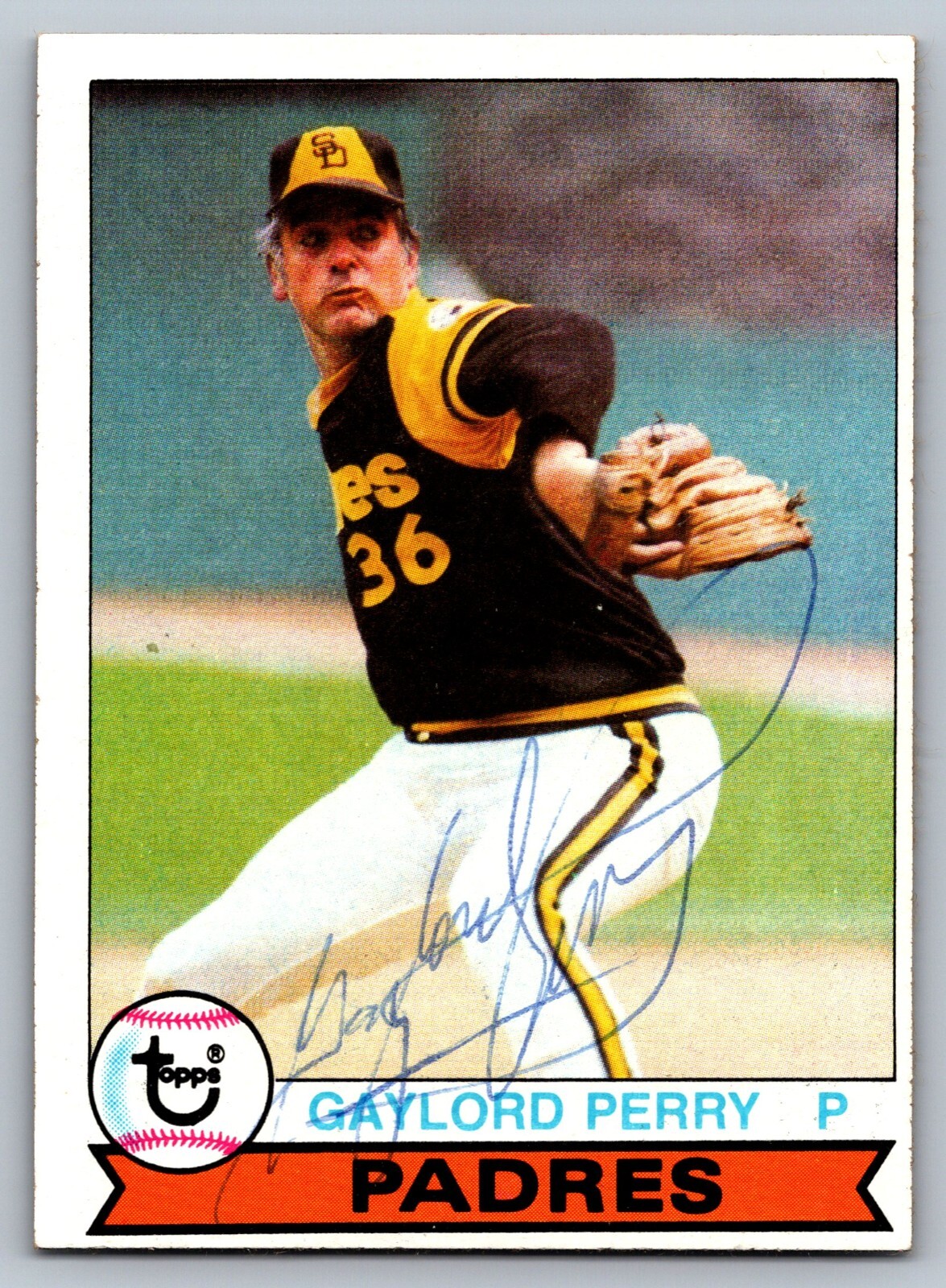 1979 Topps Gaylord Perry #321 Autograph / Signed in person Hall of Fame ...