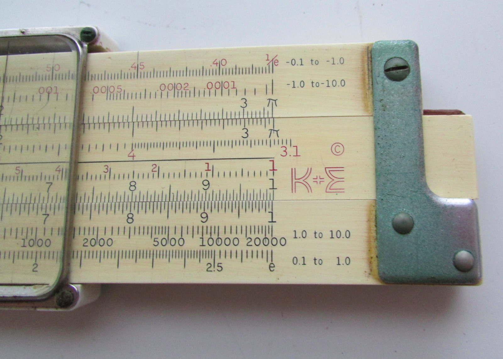 K & E Keuffel & Esser Slide Rule 4081-3 Log Log Decitrig Duplex 1947 ...