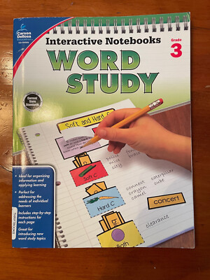 Interactive Notebooks Word Study, Grade 3 - Carson Dellosa-Paperback ...