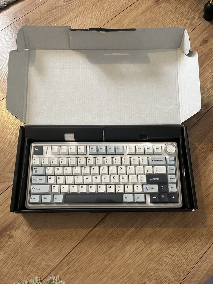 Aula F75 Mechanical Keyboard Glacier Blue, 3-Mode, 2.4GHz, Bluetooth ...