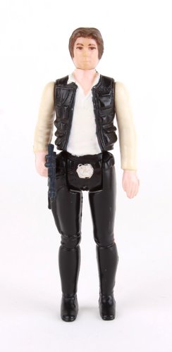 Vintage 1977 Star Wars Han Solo Small Head Action Figure by Kenner ...