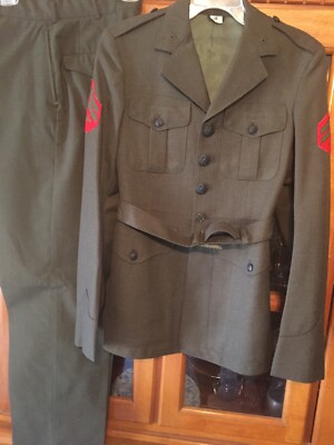 US Marines USMC Enlisted Service A Alpha Male Jacket Coat Size 36 R ...