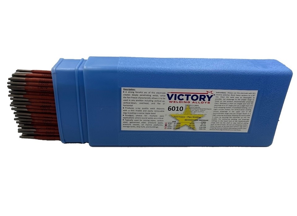 E6010 1/8" 5Ibs Stick Welding Electrode 6010 Welding Rods 1 Pack 5Ibs ...