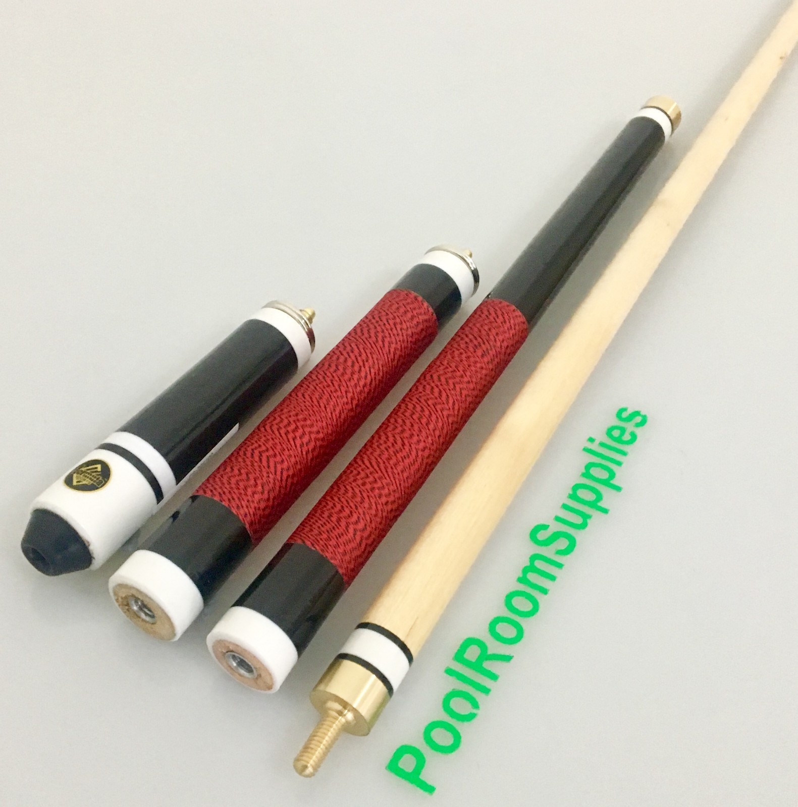Adjustable Length 4-piece Pool Snooker Billiard Cue Small Room 57" 52 ...