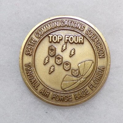 Original USAF 325th Communications Squadron Tyndall AFB Challenge Coin ...