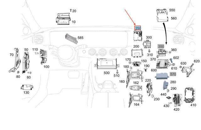 MERCEDES-BENZ E W213 AIR CONDITIONER CONTROL UNIT A0009003013 ORIGINAL ...