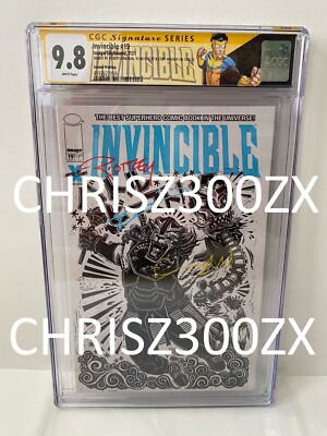 INVINCIBLE #19 CGC 9.8 Attack Peter Cover SIGNED Kirkman Cory Walker ...