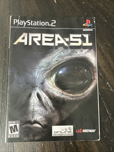 PlayStation 2 PS2 Cover Art Only Area-51 Water Damage | eBay