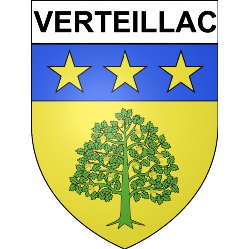 Verteillac 24 ville Stickers blason autocollant adhésif | eBay